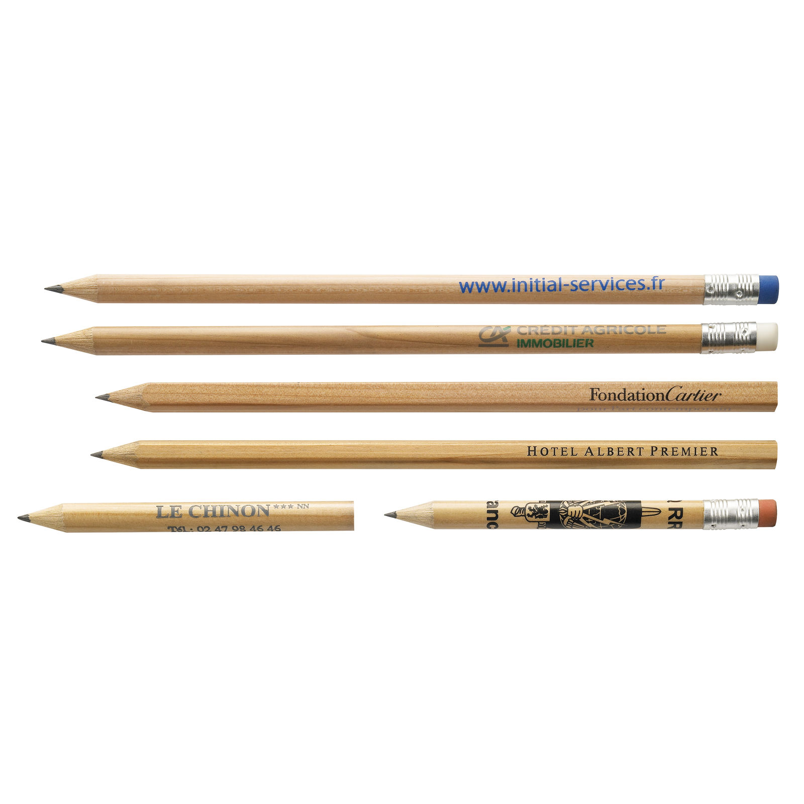 Luxury Rond Incolore 17,6 Cm | Crayon Publicitaire | Crayons de Bois ...