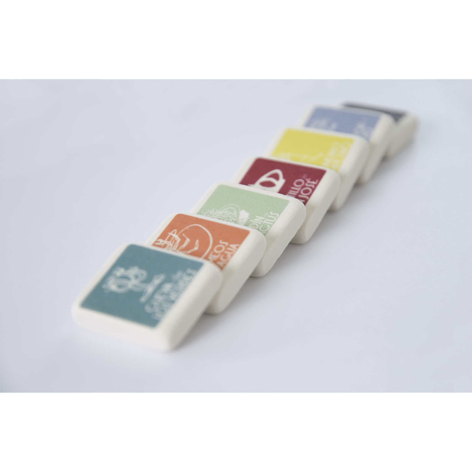 Set De 7 Gommes | Accessoire D'Écriture Publicitaire | Règles & Gommes ...